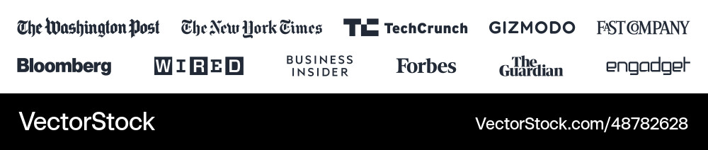 Business magazine icon logo Royalty Free Vector Image