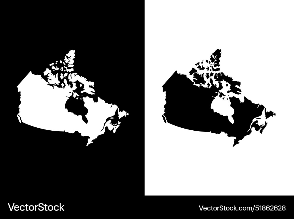 Map of the canada Royalty Free Vector Image - VectorStock