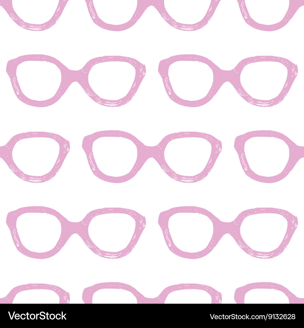 Seamless pattern with glasses Royalty Free Vector Image