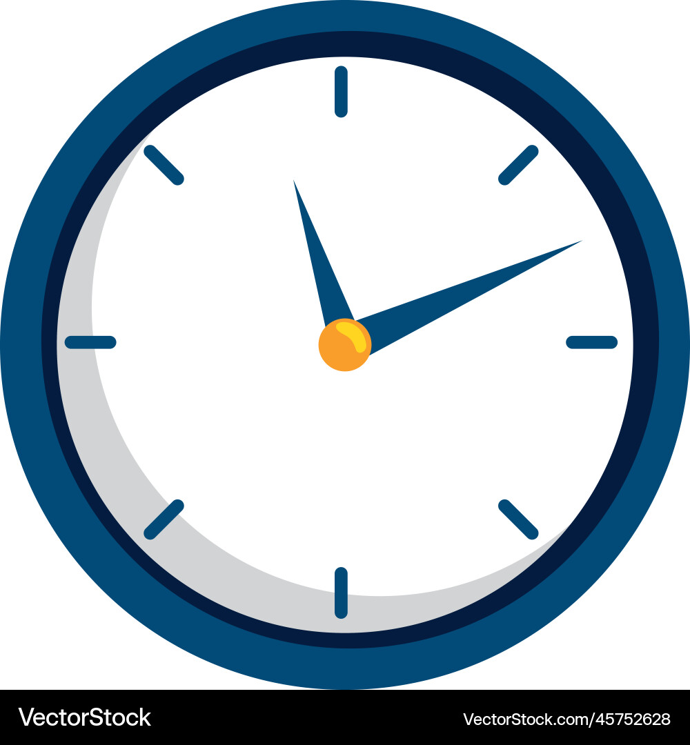 Time clock watch Royalty Free Vector Image - VectorStock