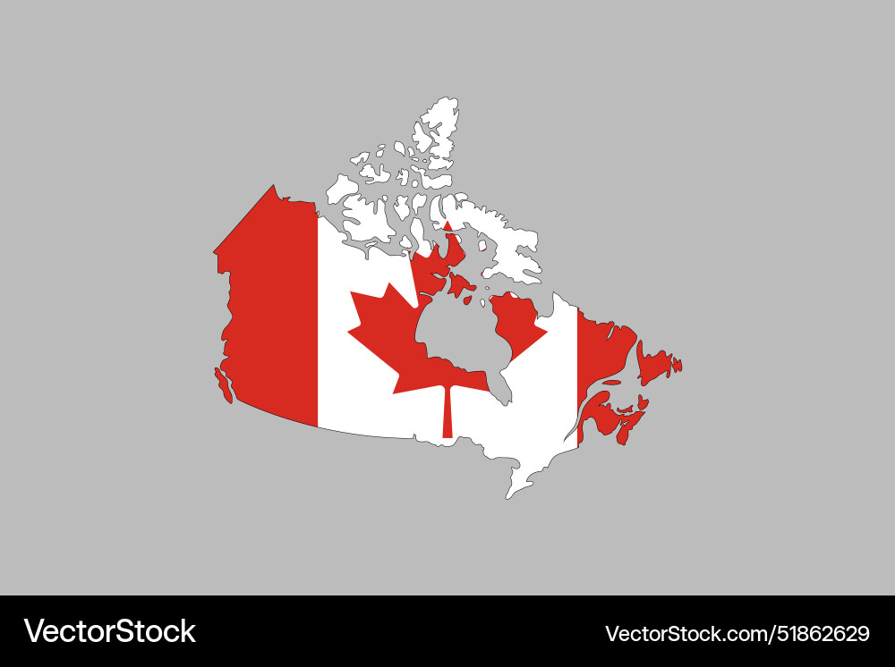 Map of the canada Royalty Free Vector Image - VectorStock