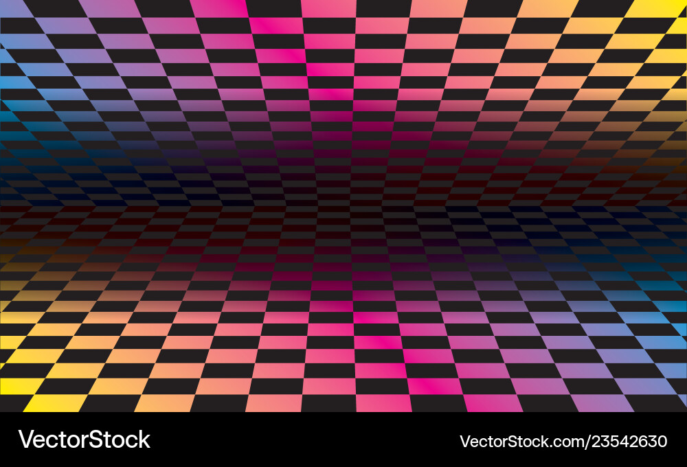 Colored grids background pattern rainbow Vector Image