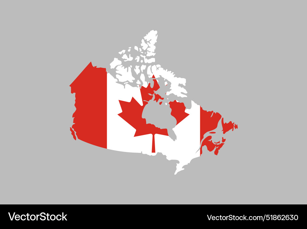 Map of the canada Royalty Free Vector Image - VectorStock