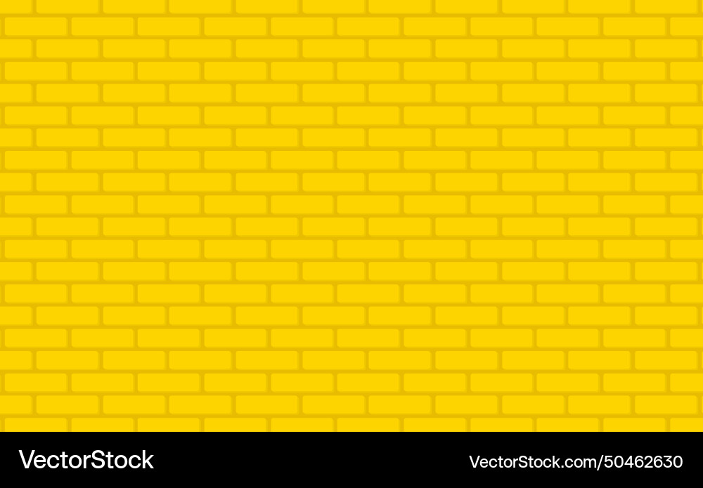 Realistic yellow brick wall texture abstract Vector Image