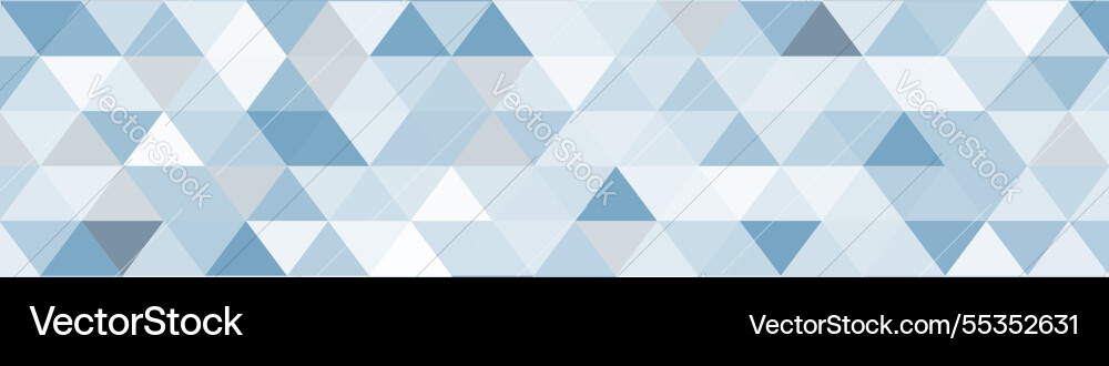 Geometric background of triangles blue color Vector Image
