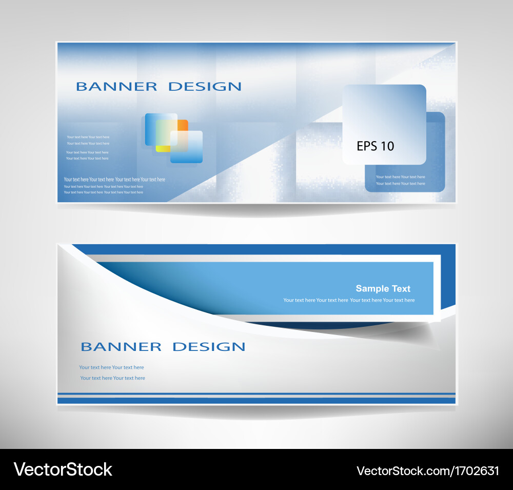Modern Abstract Banner Royalty Free Vector Image