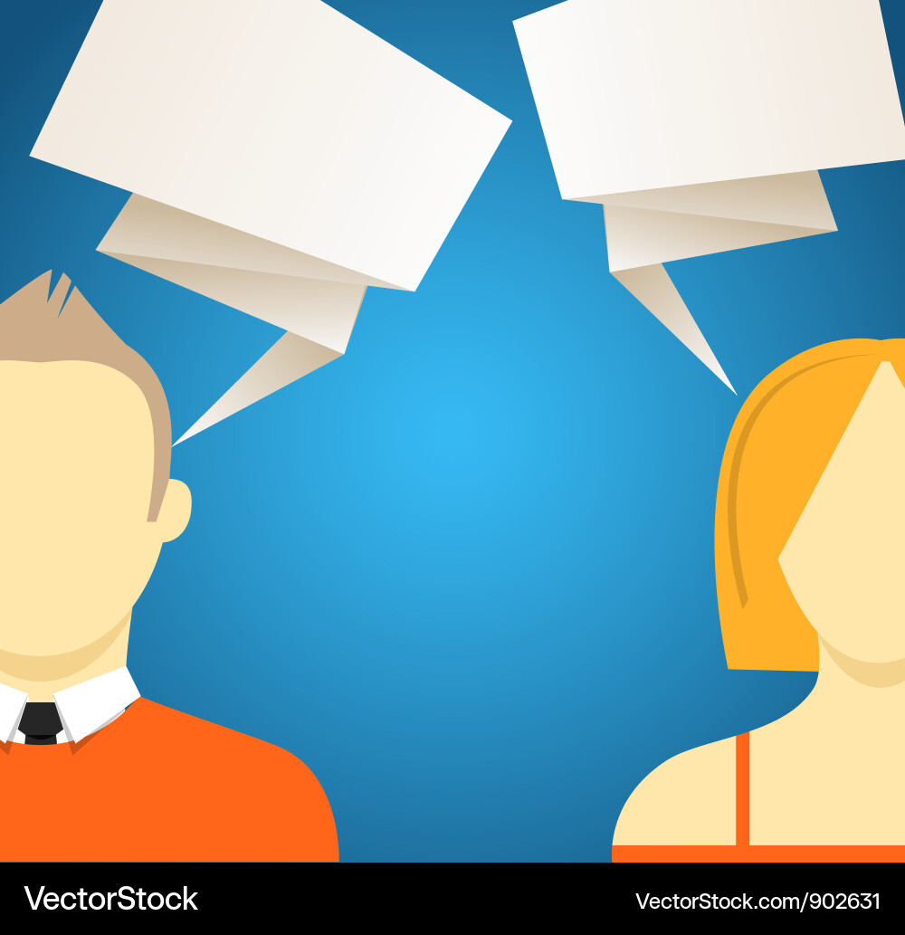 Talking people Royalty Free Vector Image - VectorStock