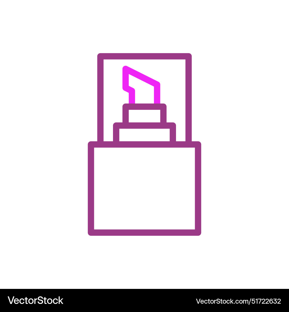 Beauty cloth icon duocolor pink Royalty Free Vector Image