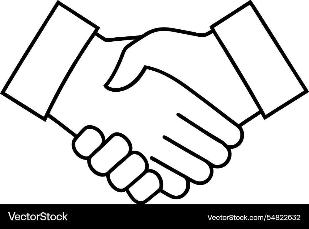 Handshake-icon Royalty Free Vector Image - VectorStock