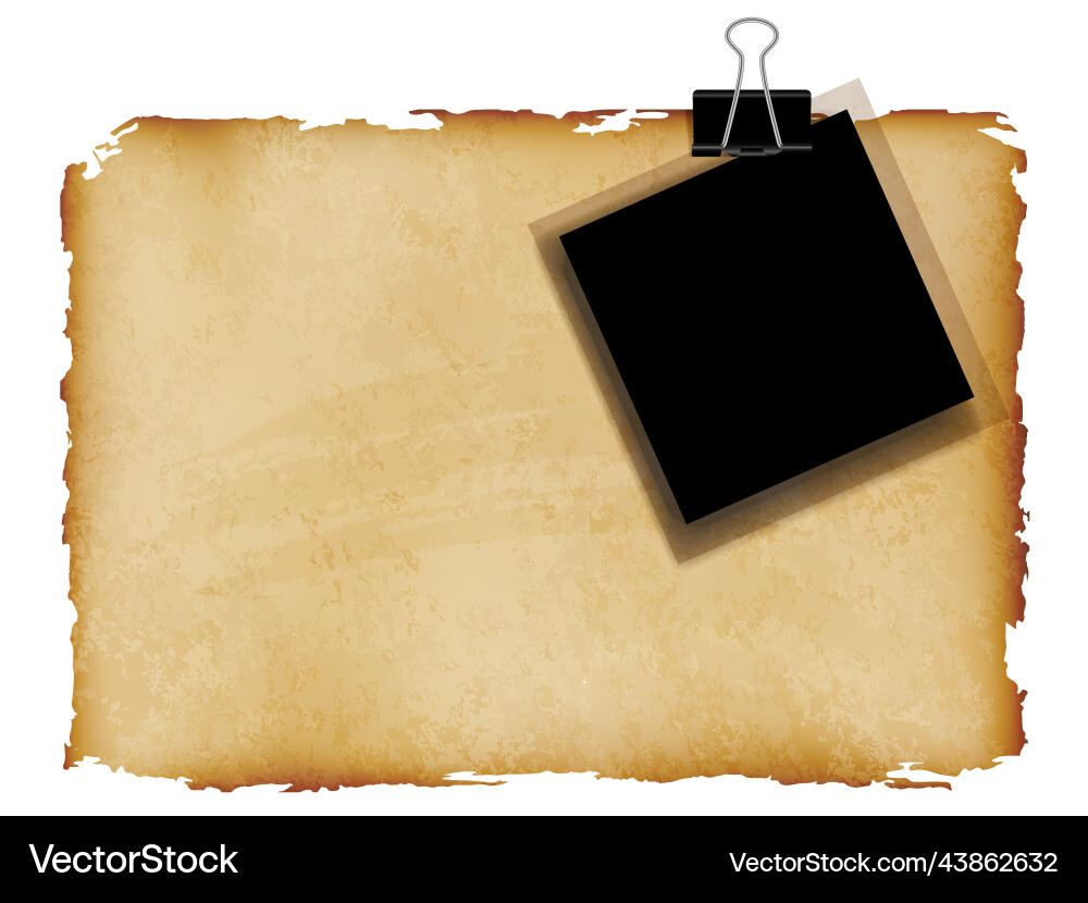 Retro photo frame vintage paper Royalty Free Vector Image