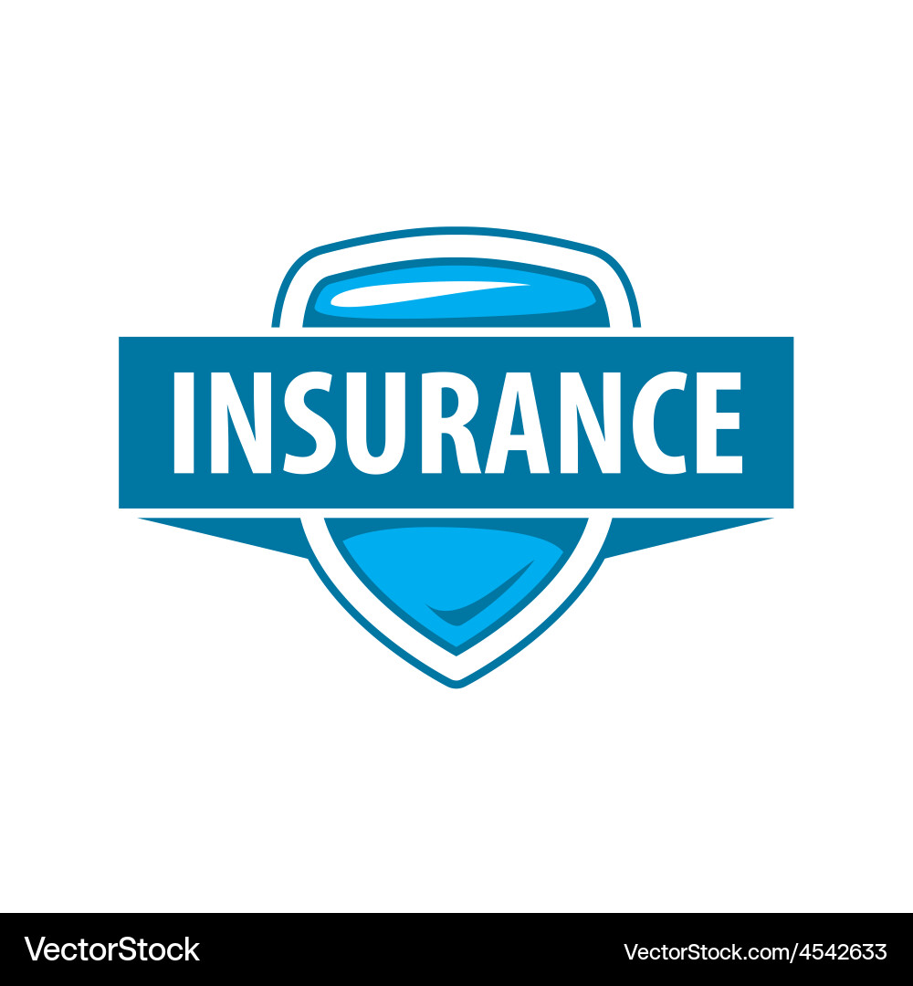 Insurance Shield Logo Template Royalty Free Vector Image
