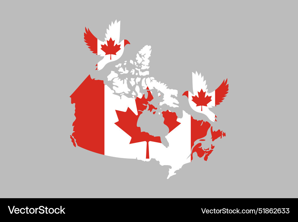 Map of the canada Royalty Free Vector Image - VectorStock