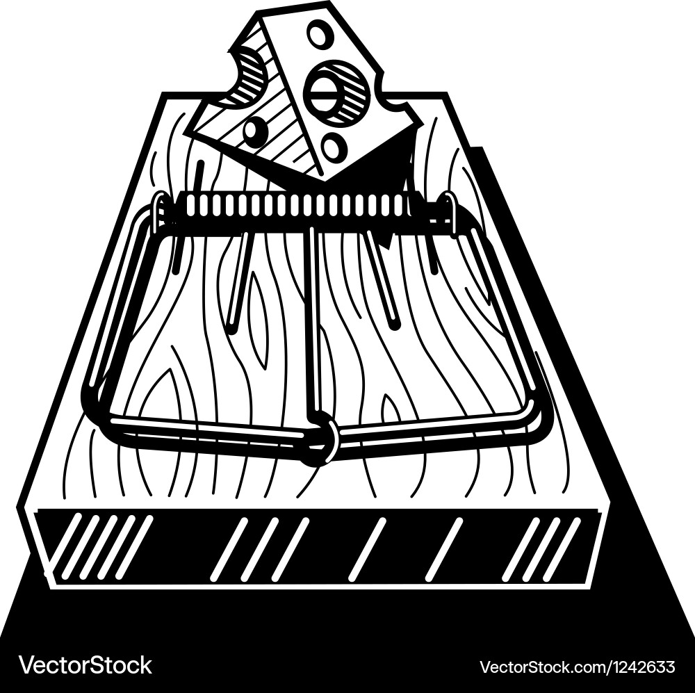 Mouse trap Royalty Free Vector Image - VectorStock