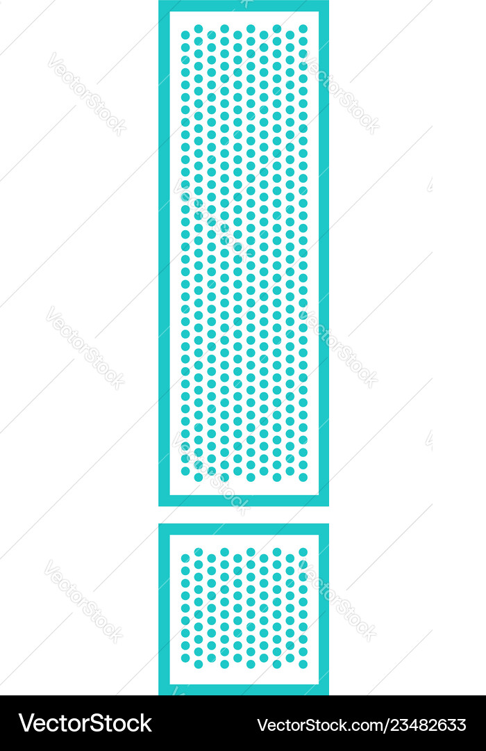 Perforated Alphabet Sheet Royalty Free Vector Image