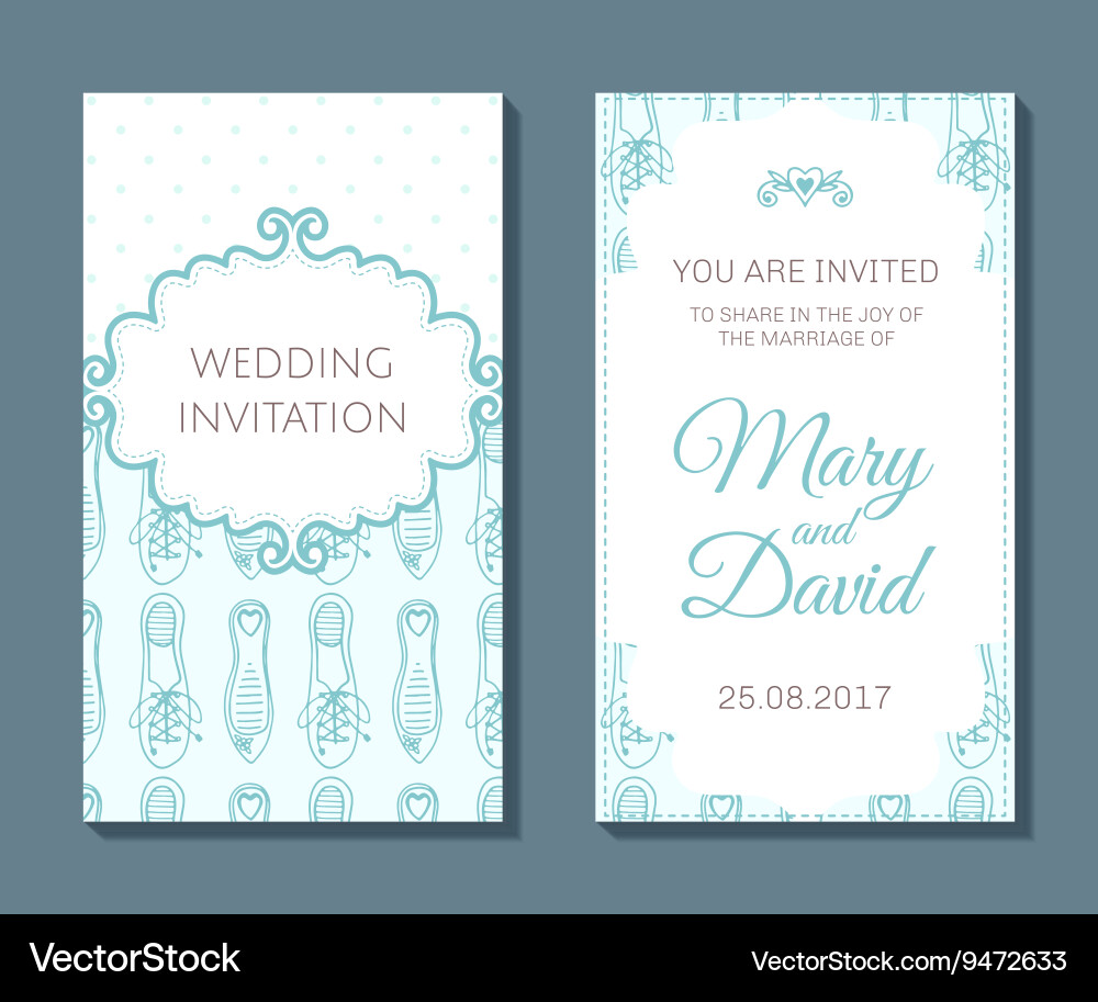 Romantic cards template Royalty Free Vector Image