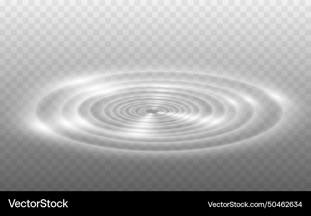 Abstract transparent wave from water drop overlay Vector Image