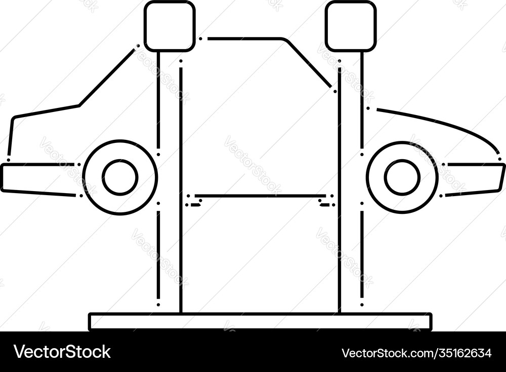 Car lift icon Royalty Free Vector Image - VectorStock