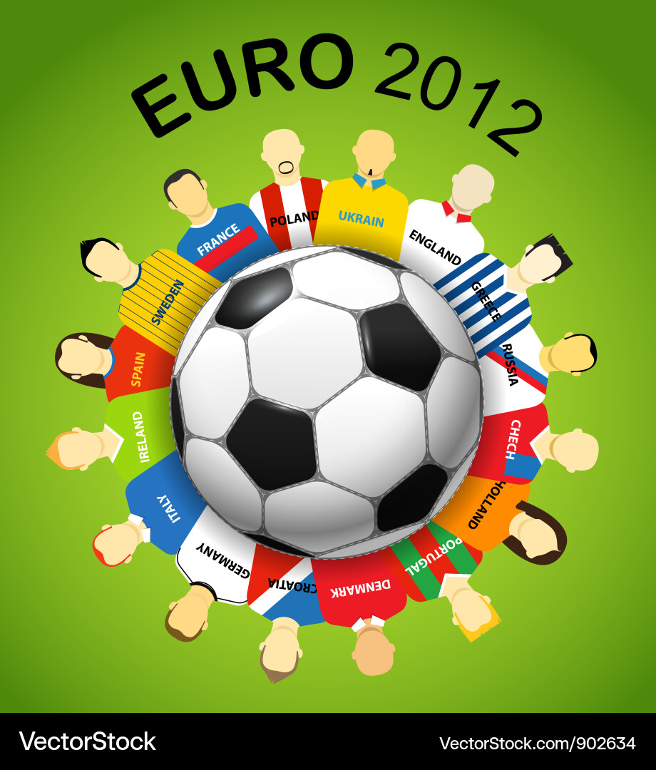 Euro teams Royalty Free Vector Image - VectorStock