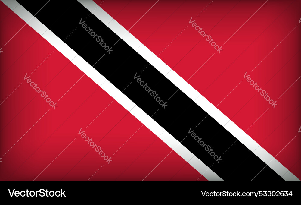 Trinidad flag with original color Royalty Free Vector Image