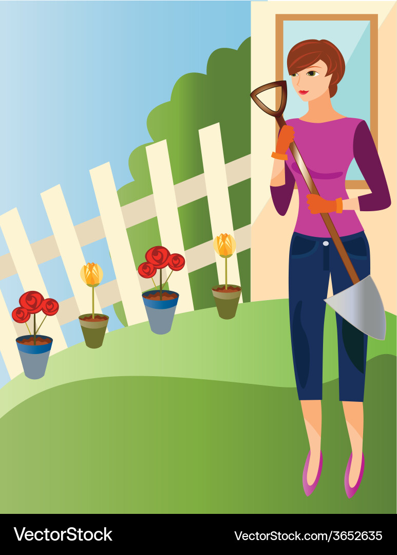 Gardener Royalty Free Vector Image - VectorStock