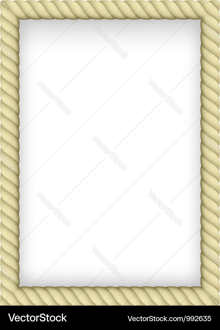 Rope border Royalty Free Vector Image - VectorStock