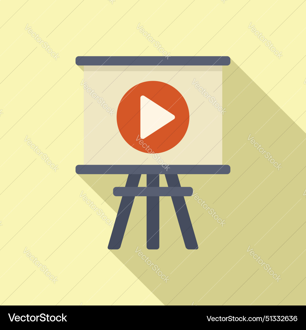 A presentation board Royalty Free Vector Image