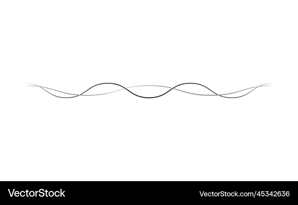 Simple line sound wave for podcast recording Vector Image
