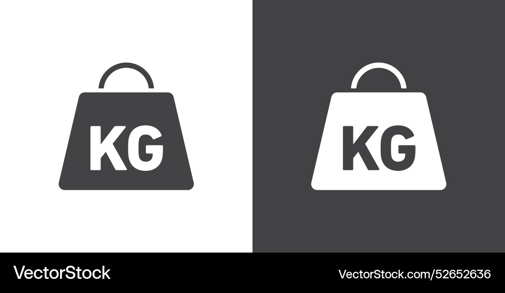 Weight icon thin line set Royalty Free Vector Image