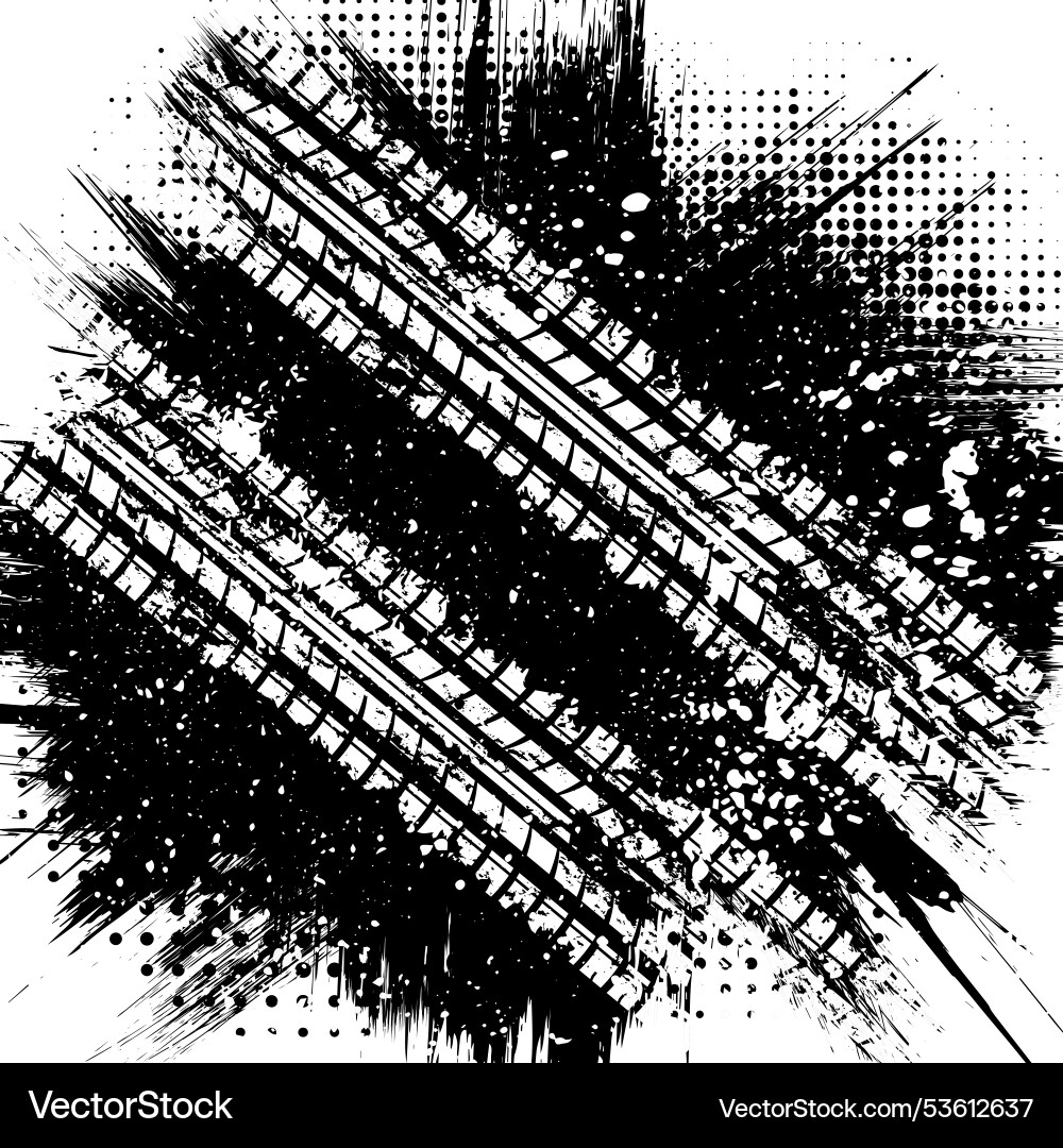 Black grunge tires Royalty Free Vector Image - VectorStock