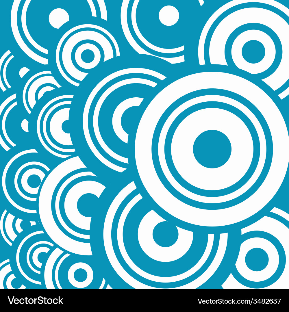 Blue Circle Pattern Background Royalty Free Vector Image