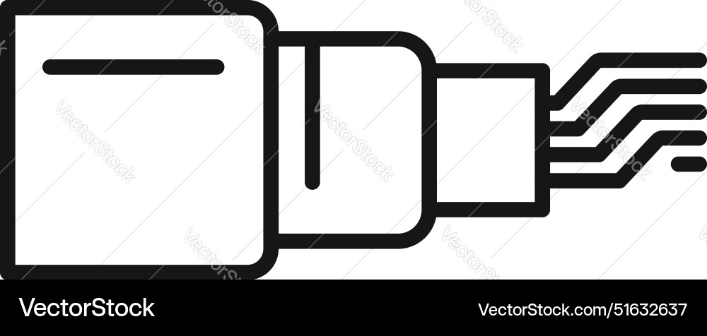 Cable wire connecting showing data transfer Vector Image