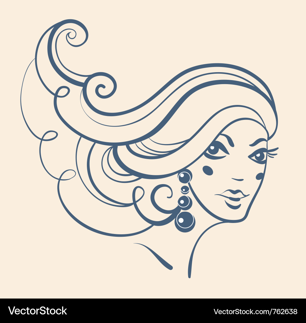 Beautiful girl Royalty Free Vector Image - VectorStock