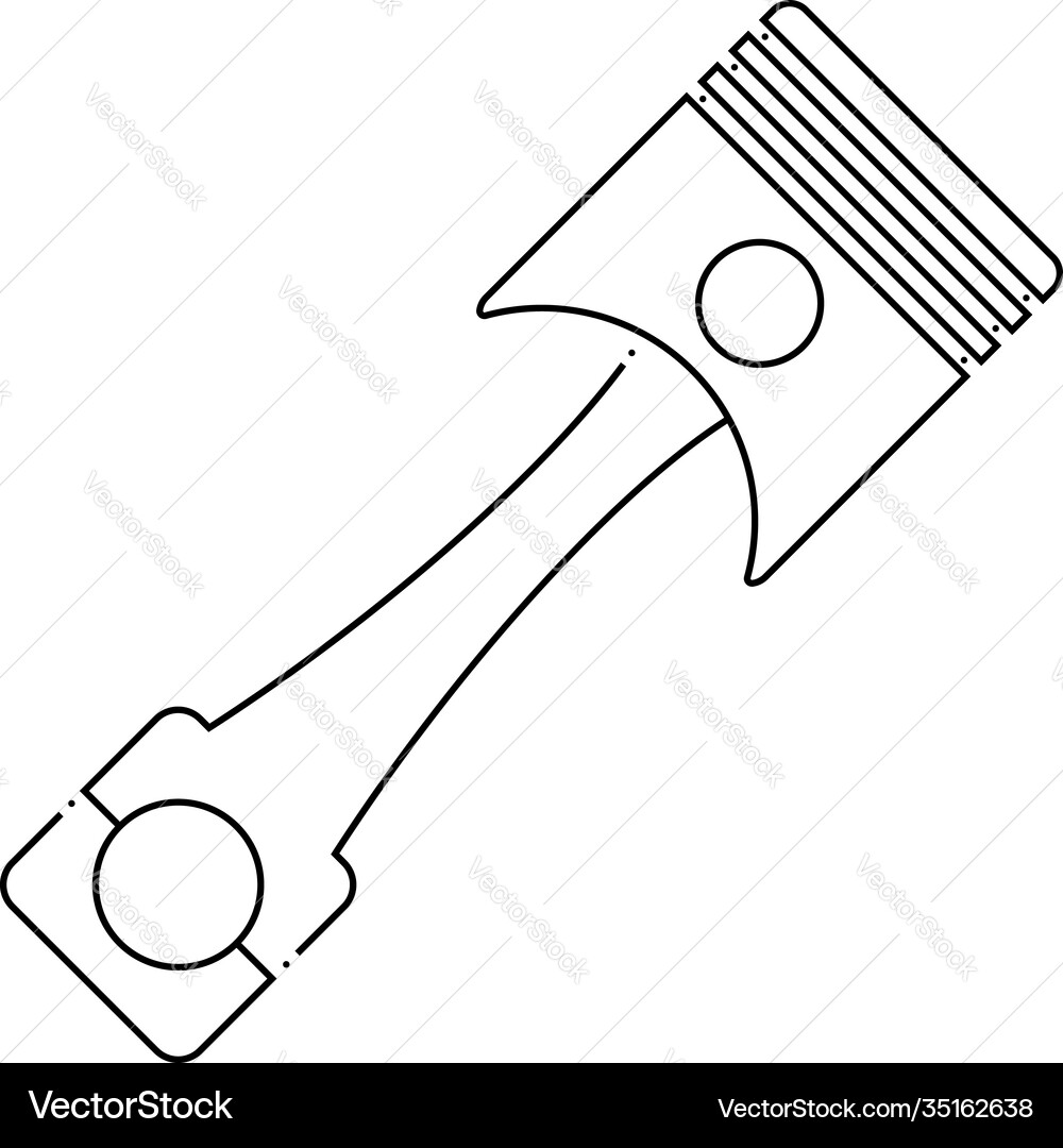 Car motor piston icon Royalty Free Vector Image