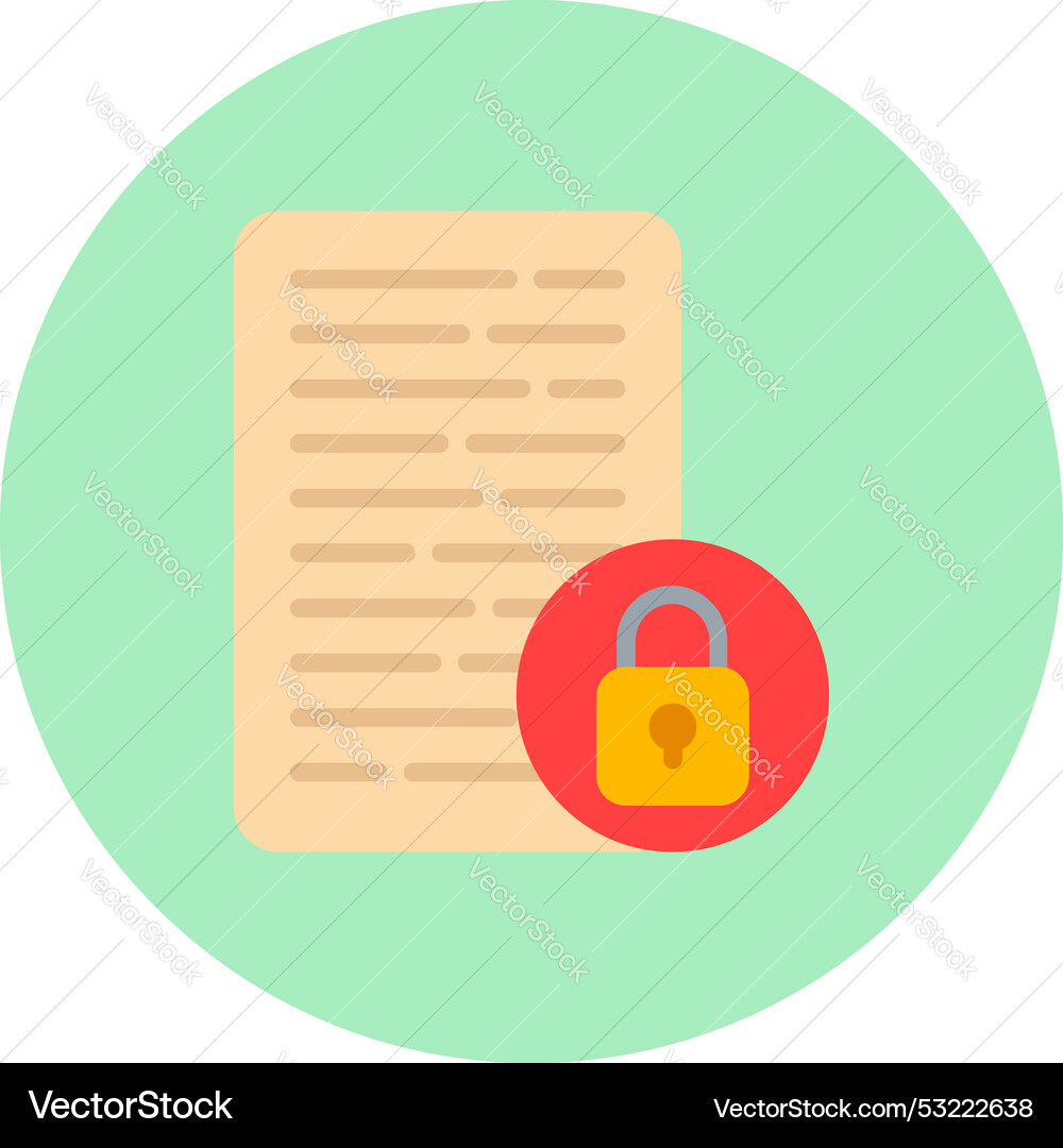 Classified flat circle icon Royalty Free Vector Image