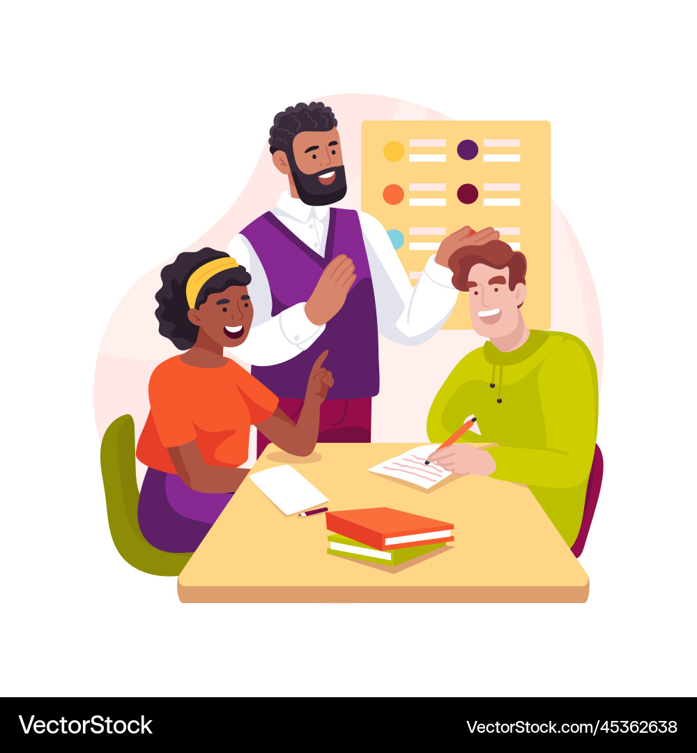 Individualised curriculum isolated cartoon Vector Image Individualised curriculum isolated cartoon Vector Image