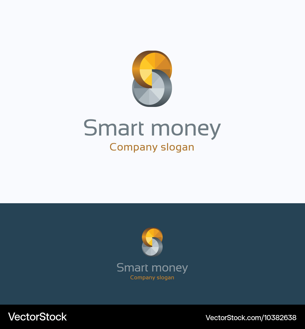 Smart money logo Royalty Free Vector Image - VectorStock