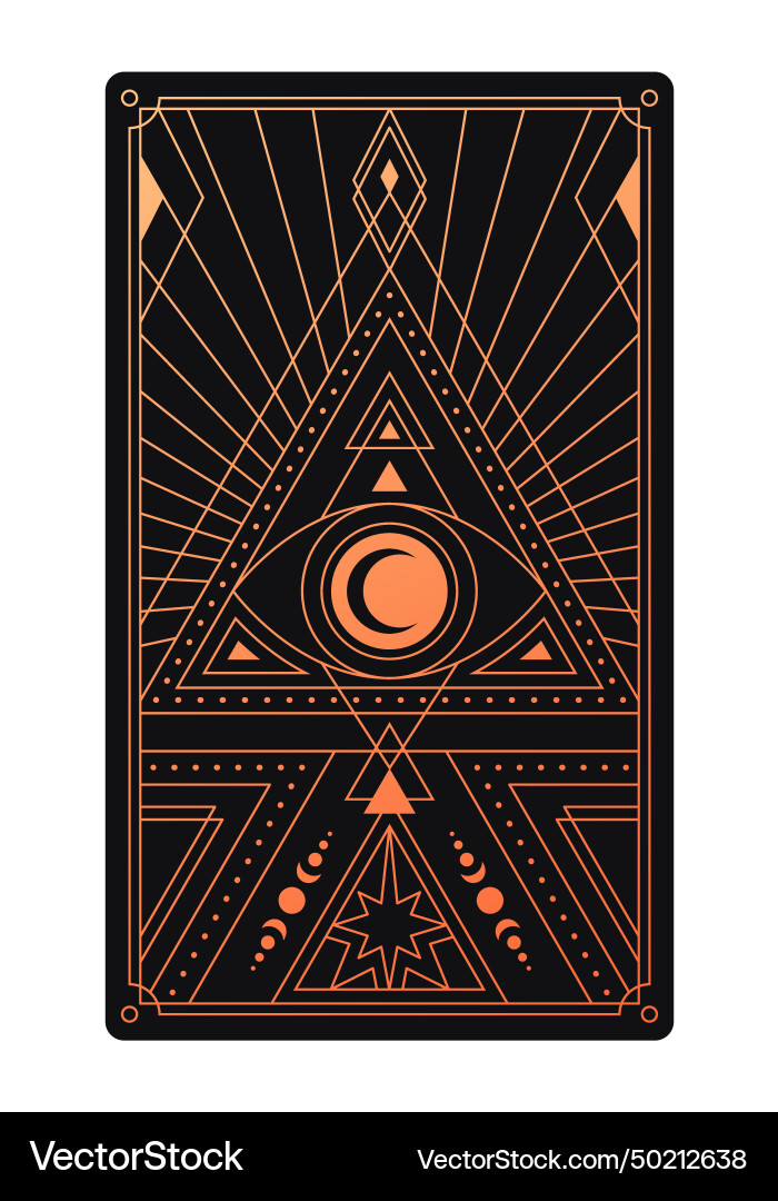 Tarot card concept Royalty Free Vector Image - VectorStock