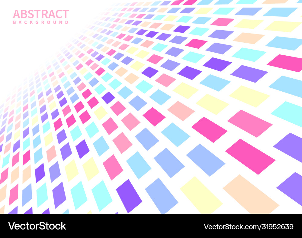 Abstract geometric pattern pastel color on fade Vector Image