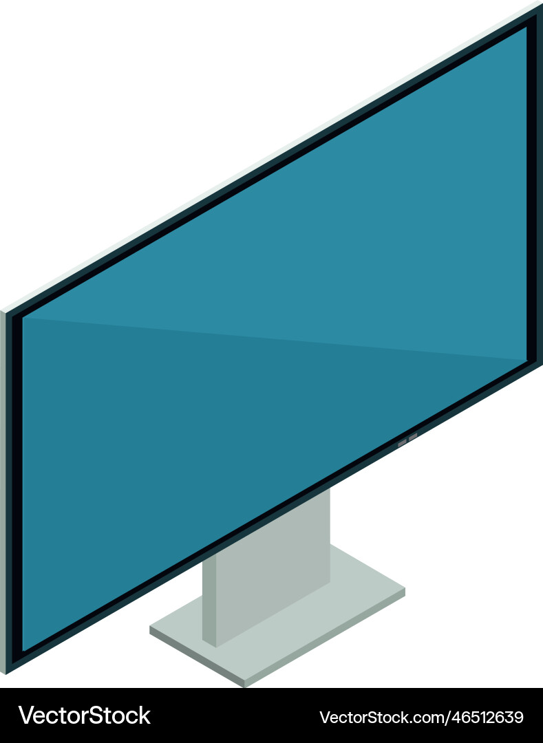 Computer monitor icon Royalty Free Vector Image