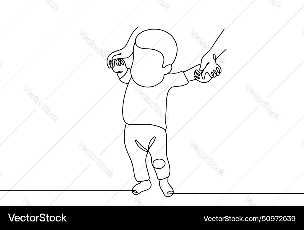 First steps Royalty Free Vector Image - VectorStock