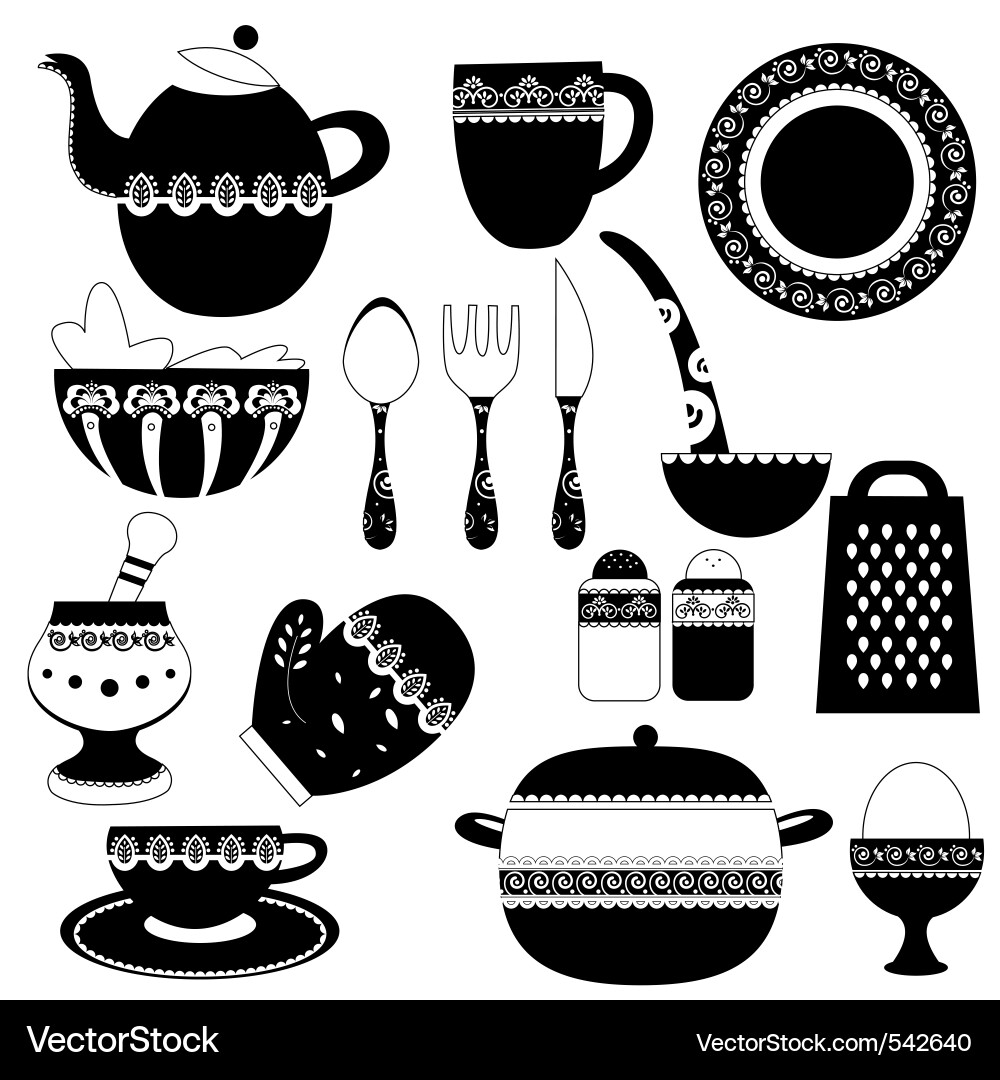 Kitchen utensil Royalty Free Vector Image - VectorStock