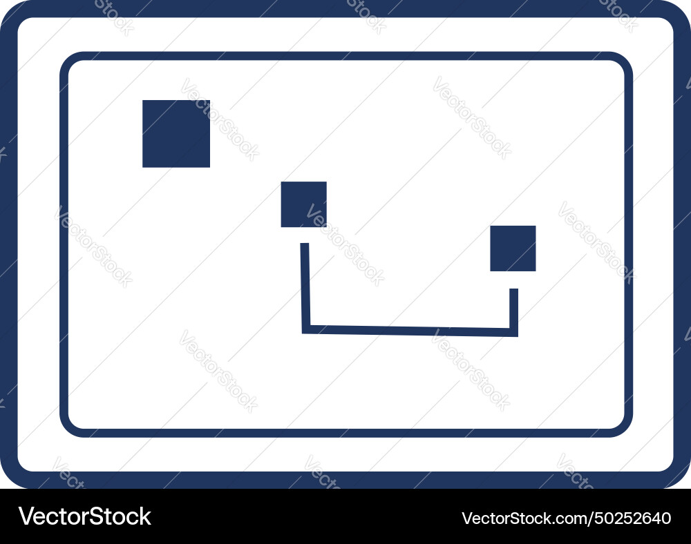 Mainboard integrated board foundation of computer Vector Image