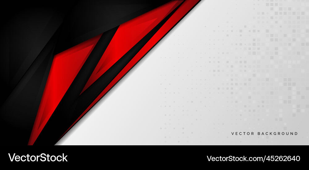 Template corporate banner concept red black grey Vector Image