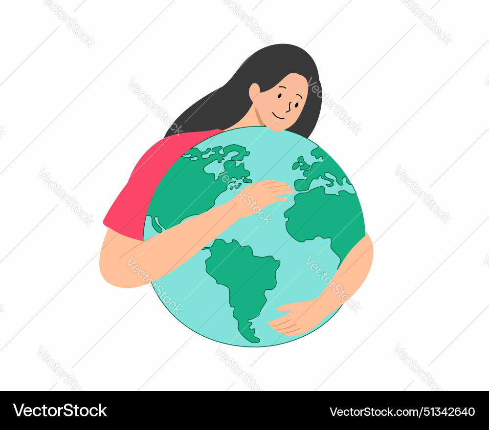 Women take care the earth happy day Royalty Free Vector Women take care the earth happy day Royalty Free Vector