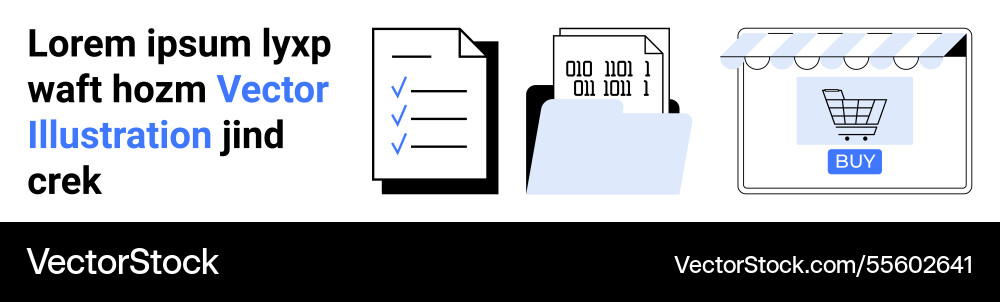 Digital documentation receipt processing Vector Image