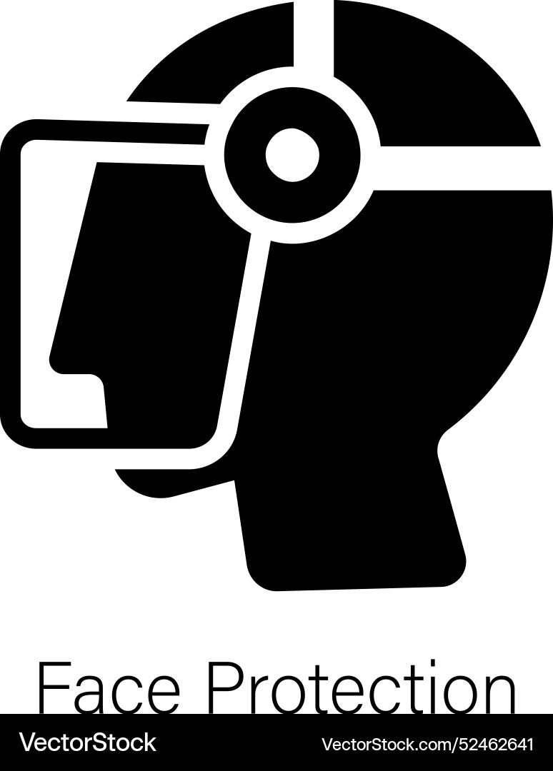 Face protection Royalty Free Vector Image - VectorStock