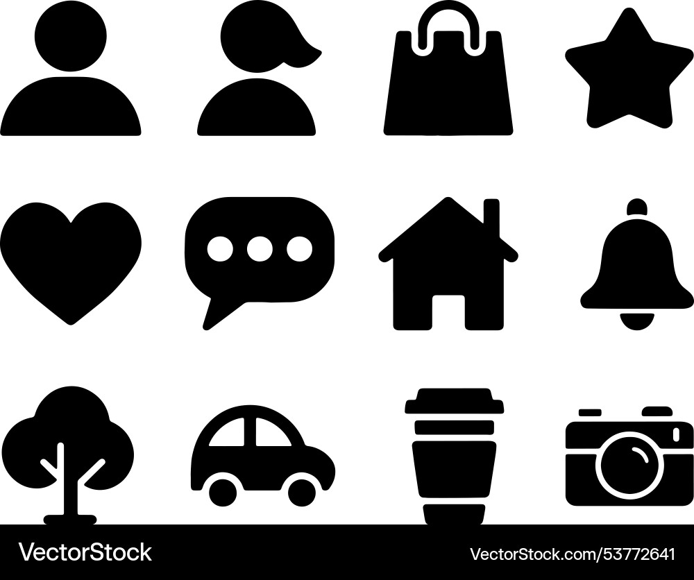 Icon set Royalty Free Vector Image - VectorStock
