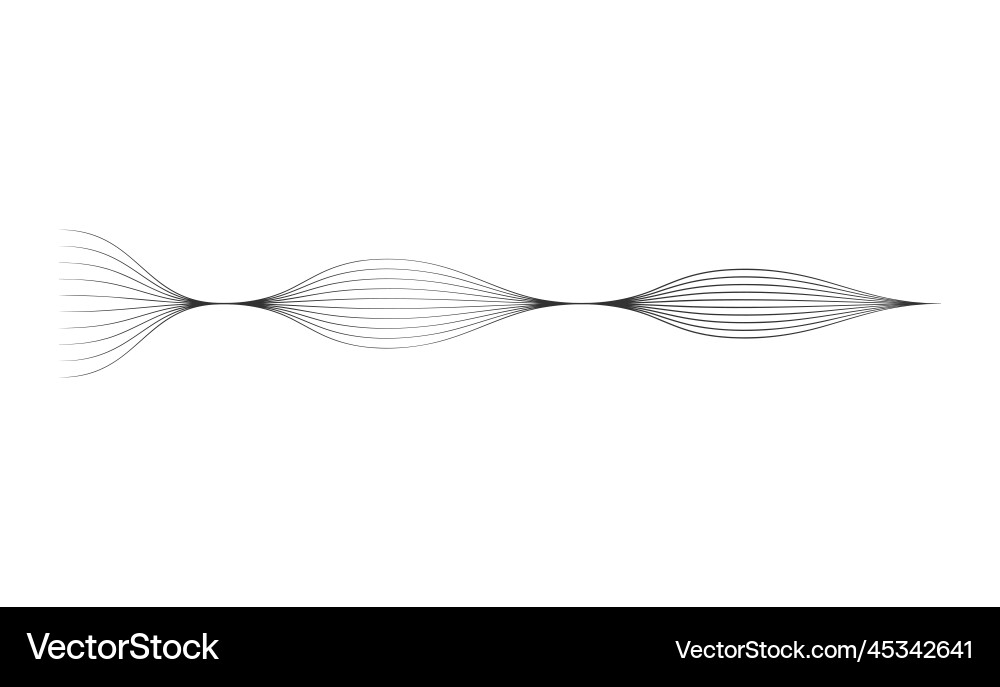 Lines sound waves for melody shape music Vector Image