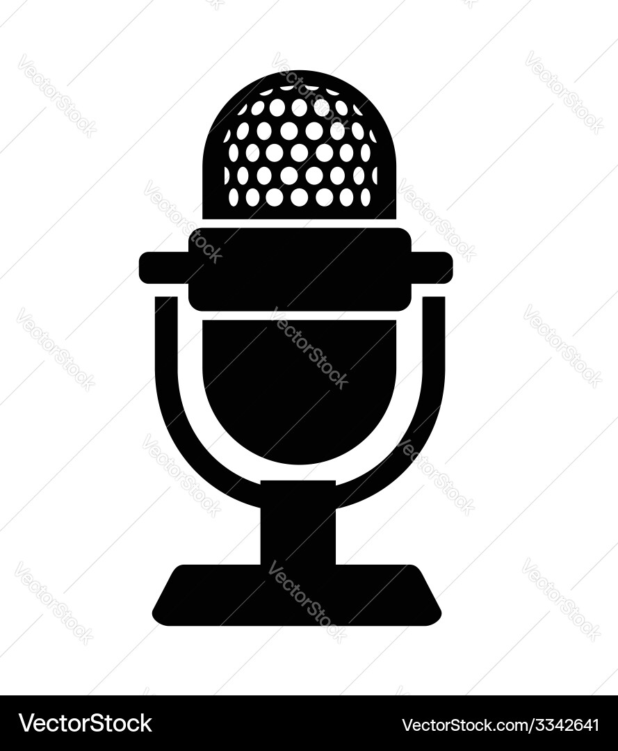Microphone icon Royalty Free Vector Image - VectorStock