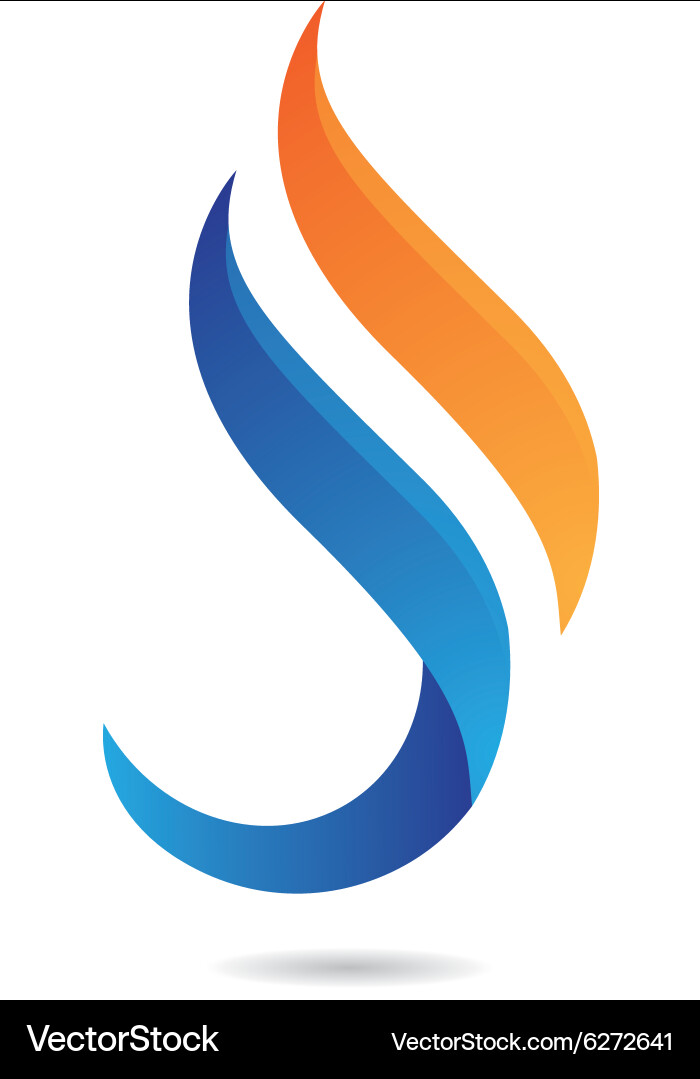 S flame logo Royalty Free Vector Image - VectorStock